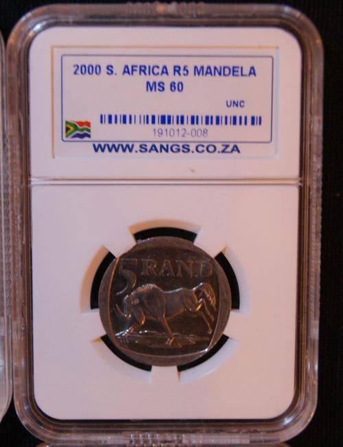 2000 R5 - ## MS60 MANDELA 2000 VERY RARE GRADE - AU58/MS60/MS61/MS62 - FOR THE MANDELA COLLECTOR ...