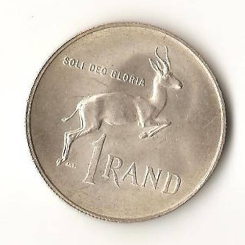 Other Republic Of South Africa Coins 1988 R1 Coin SOLI DEO GLORIA Other Republic Of South Africa Coins 1988 R1 Coin SOLI DEO GLORIA