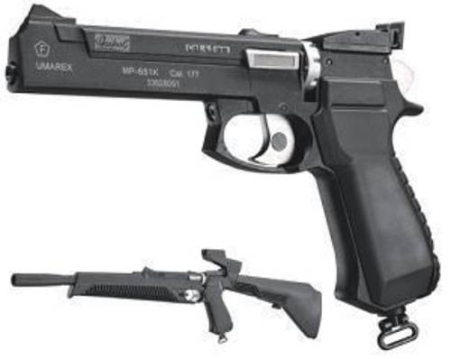 Airsoft Guns - BAIKAL MP-651K, Modular, 8-Shot Rotary, CO2 Pistol/Rifle + Free CO2 Cartridge ...