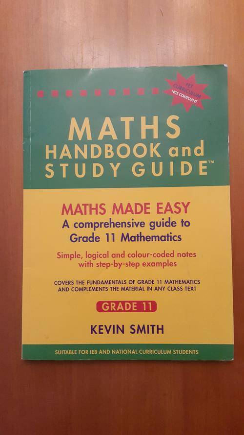 Courses Study Guides Maths Handbook And Study Guide By Kevin Smith