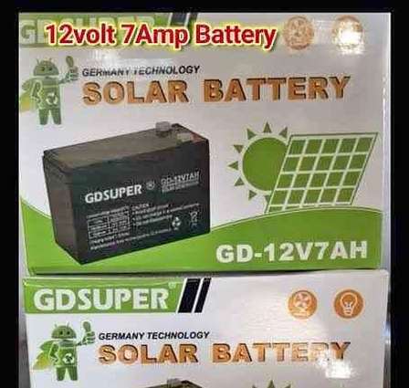 Rechargeable Batteries - GD SUPER 12V 7Amps SOLAR Battery for UPS, Gate ...