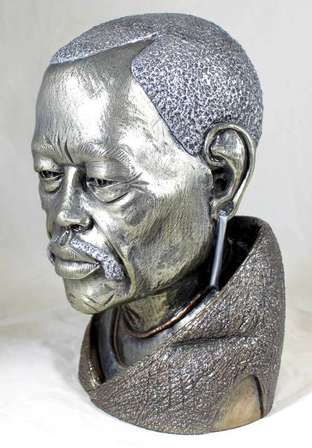 Sculptures & Carvings - Casper Darare - Zulu Male - Posthumous Cold ...