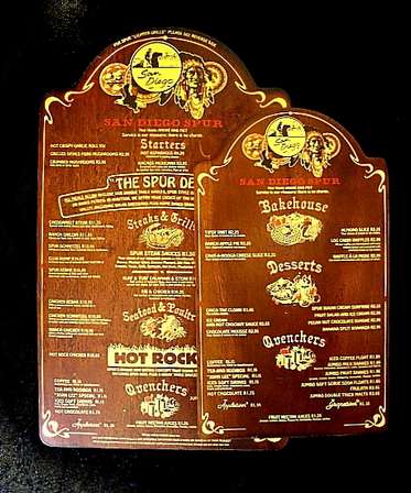 Other Antiques & Collectables - Vintage Spur Menus (Main menu and ...