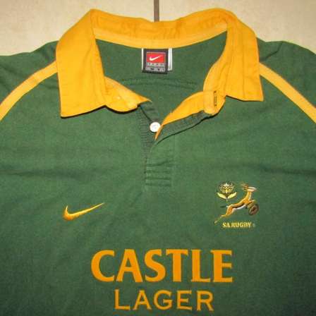 Sporting Memorabilia - Old Nike Springbok Rugby Jersey was sold for ...