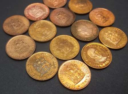 Half Cent - *CRAZY R1 START* RSA - Full set of 1/2 Cent coins 1970-1983 ...
