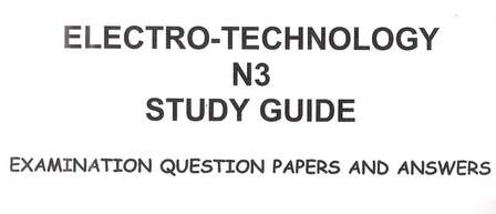 Business & Management Sciences - ELECTRO TECHNOLOGY N3: EXAM QUESTION ...