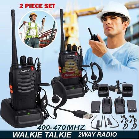Two-Way Radios - 2 X Handheld Walkie Talkie Hand Radio Set with 16 ...