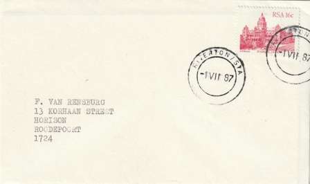 Republic of South Africa - South Africa RSA - 1987 - South African ...