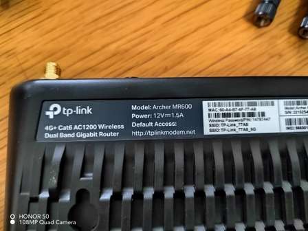 Modems - TP-LINK TL-MR6400 4G LTe router - It take a sim card was sold ...