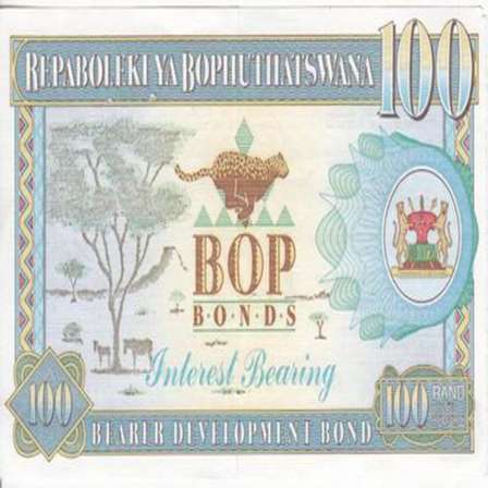 Other South African Bank Notes - BOP Bonds Interest Bearing R100 Note ...