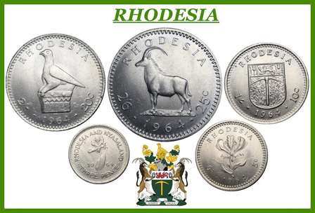 Africa - 1964: RHODESIA : Excellent Coin Set of Uncirculated Coins in ...