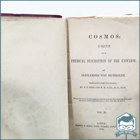 Antiquarian Books - 1850 Cosmos A Sketch Of A Physical Description Of ...