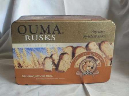 Tin - OUMA RUSK TIN, LIMITED EDITION. was sold for R35.00 on 18 May at ...