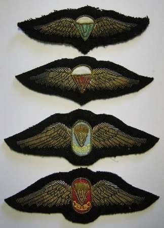 South African Army - Parachute Wings for SA Navy x 4 As per Parabat ...