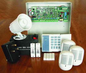 Alarm Systems - IDS816 16 ZONE ALARM SYSTEM - Panel with 2 door sensors ...