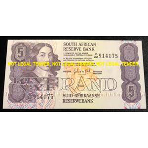 GPC de Kock - SOUTH AFRICAN OLD R5 NOTE - R1 NO RESERVE AUCTION! was ...