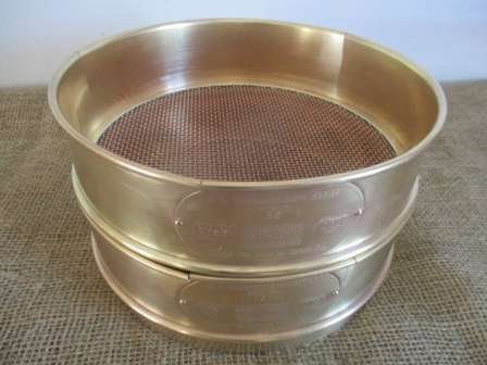 Tools - Antique Pair Of U.S. Standard Sieve Series #10 Brass Gold ...