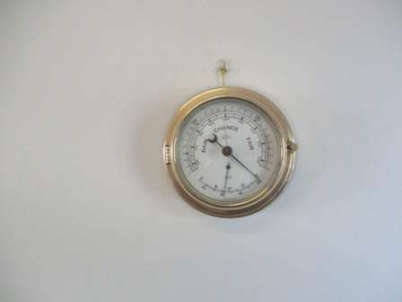 Barometers & Thermometers - Beautiful Vintage Barigo Brass Wall Hanging ...