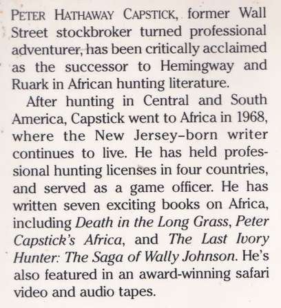 Other - AFRICAN GAME TRAILS THEODORE ROOSEVELT - Peter Capstick, Series ...