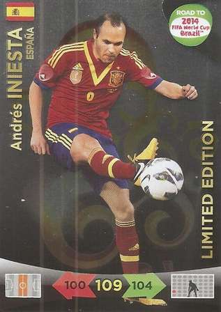 Trading Cards - ANDRES INIESTA - PANINI "ROAD to the WORLD CUP 2014 ...