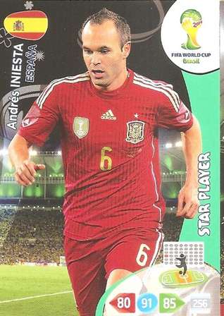 Trading Cards - WORLD CUP 2014 ADRENALYN XL - ANDRES INIESTA "STAR ...
