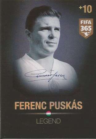 Trading Cards - FERENC PUSKAS - PANINI FIFA 365 - "LEGEND" TRADING CARD ...