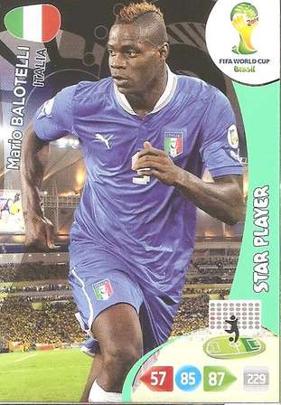 Trading Cards - MARIO BALOTELLI - FIFA WORLD CUP 2014 - PANINI ...