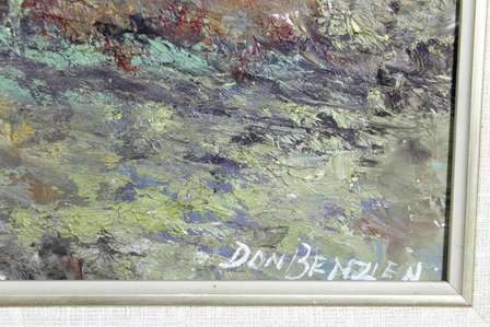 Paintings - Don Benzien - Farm house and mountains - Stunning!! - 90cm ...