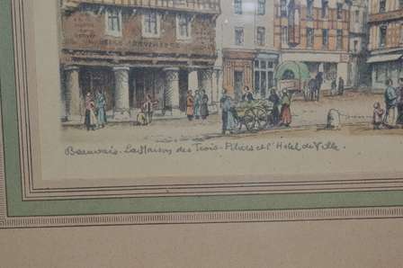 Other Original International Art - lovely signed hand colored ...