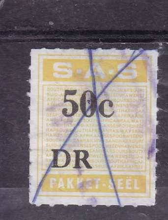Republic of South Africa - RSA ++ RAILWAY STAMP ++ PRE 1981 ++ "DR - DE ...