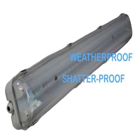 Light Fittings - LED Fluorescent Tube Fittings: Weatherproof T8 Double ...