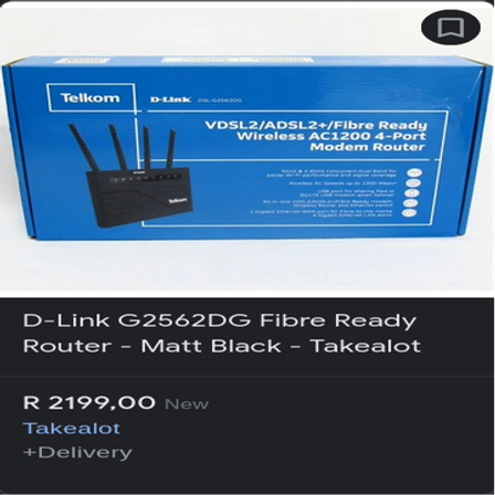 Wireless Routers - Retail: R2199 | Like New D-Link Router/Fibre Ready ...