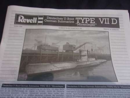 Ships & Boats - Revell 1:144 scale Deutsches U-Boot Type ViiD ...