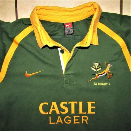 Sporting Memorabilia - Old Nike Springbok Rugby Jersey was sold for ...