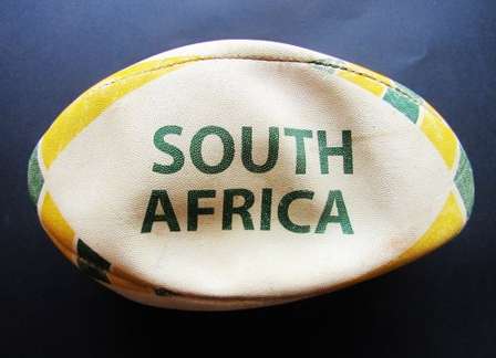 Sporting Memorabilia - Full Size SA Springbok Rugby Ball was sold for ...