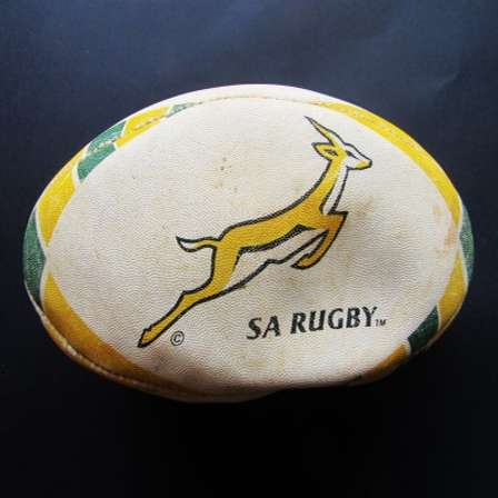 Sporting Memorabilia - Full Size SA Springbok Rugby Ball was sold for ...