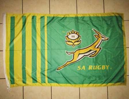 Sporting Memorabilia - Large SA Springbok Rugby Flag was listed for R30 ...