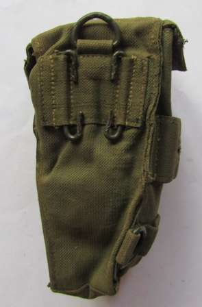 Kit - Old Rhodesia Army Webbing Ammo Pouch with Side Bayonet Frog was ...