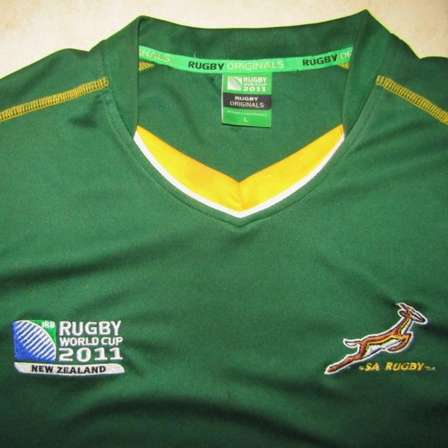 Sporting Memorabilia - 2011 World Cup Springbok Rugby Shirt - Large ...