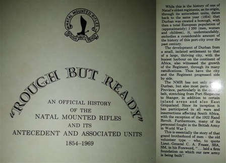 Books - Natal Mounted Rifles History and Natal Regiments Mercury ...