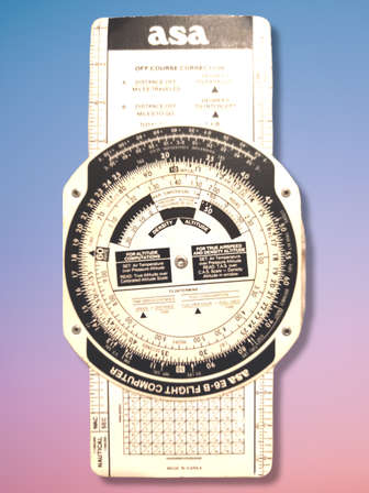 Flight - Jeppesen Metal CSG-8A Flight Computer plus ASA E6-B card ...