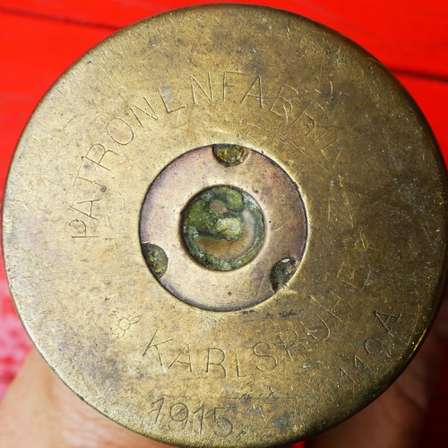 Other War Memorabilia - 1915 German WW1 Karlsruhe 37 mm shell 119A ...