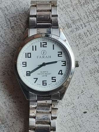 Men's Watches - FARAH MENS STAINLESS STEEL WATCH IN EXCELLENT WORKING ...