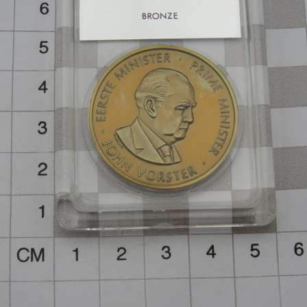 Other - SA Gold coin exchange bronze Prime Minister John Vorster ...