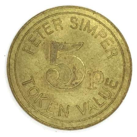 Tokens - Peter Simper 5 pence token was listed for R100.00 on 19 Aug at ...