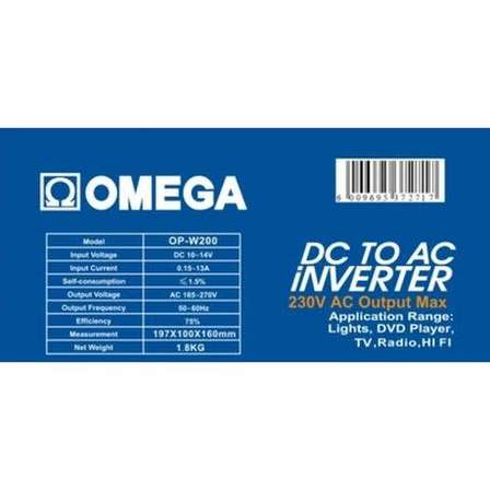 Inverters - OMEGA Inverter OP-W200 was sold for R399.00 on 17 Apr at 05 ...