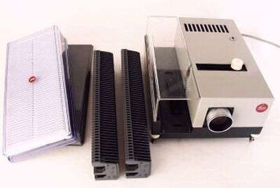Projectors - LEITZ SLIDE PROJECTOR "PRADOLUX" WITH ELMARON 2.8/100mm ...