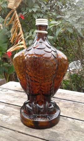 Bar Accessories - RARE Vintage Golden Eagle Malt Whiskey Glass Bottle ...