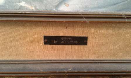 Limited Editioned Prints - Large Original J.H Lynch Print THE NYMPH In ...