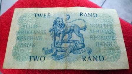 Other South African Bank Notes - 3 pound notes and 2 rand notes was ...
